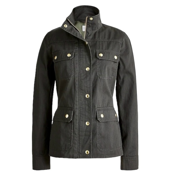 J. Crew Factory | Jackets & Coats | J Crew Factory Green Field Jacket ...